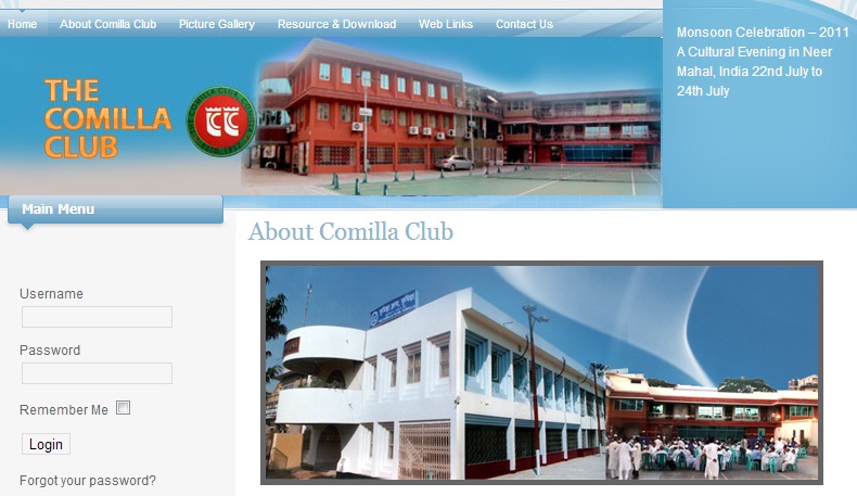 Homna - Comilla: A little about The Comilla Club