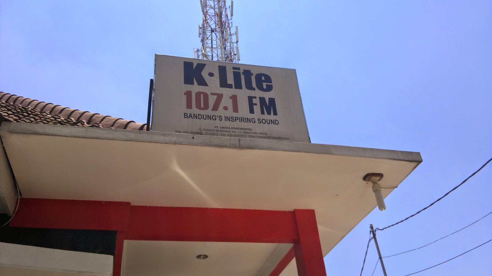 Radio Branding Materials: On-Air Studio | 107.1 K-Lite FM Bandung (2014)
