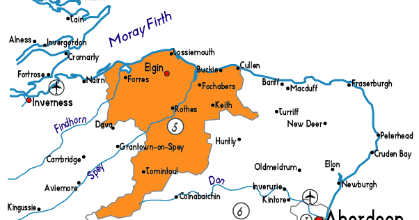 Map of Moray Province Pictures | Map of Scotland Country and City