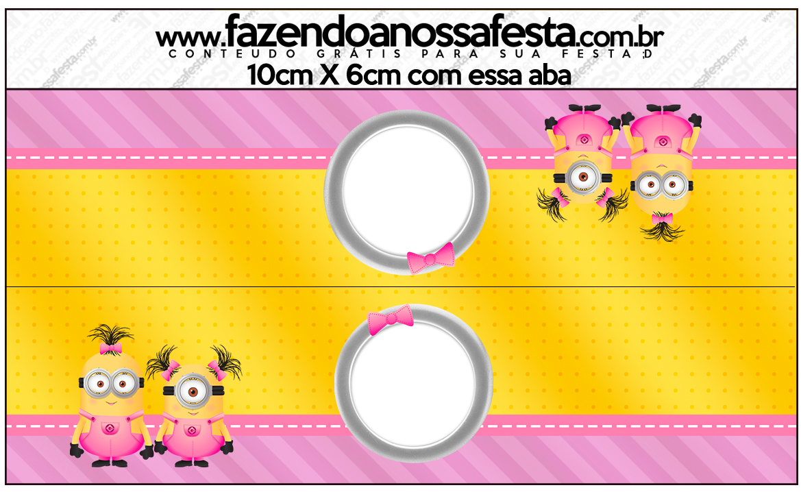 Minion Girls: Free Printable Candy Bar Labels. - Oh My Fiesta! in english