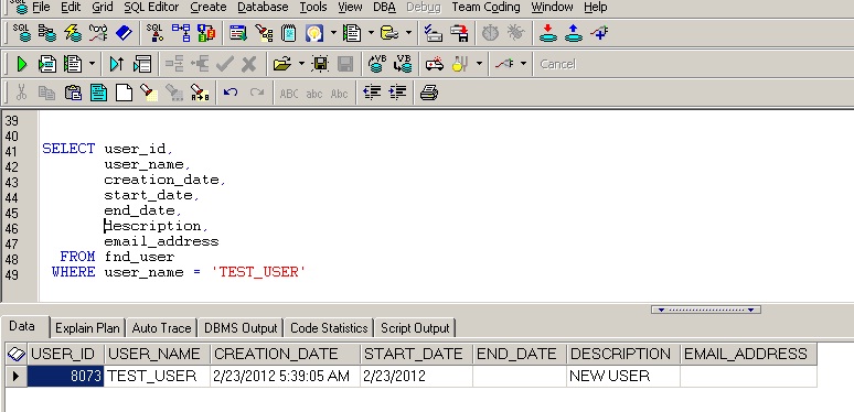 Oracle Apps Technical Concepts Creating User In R12 Oracle Apps Using Api Fnd User Pkg