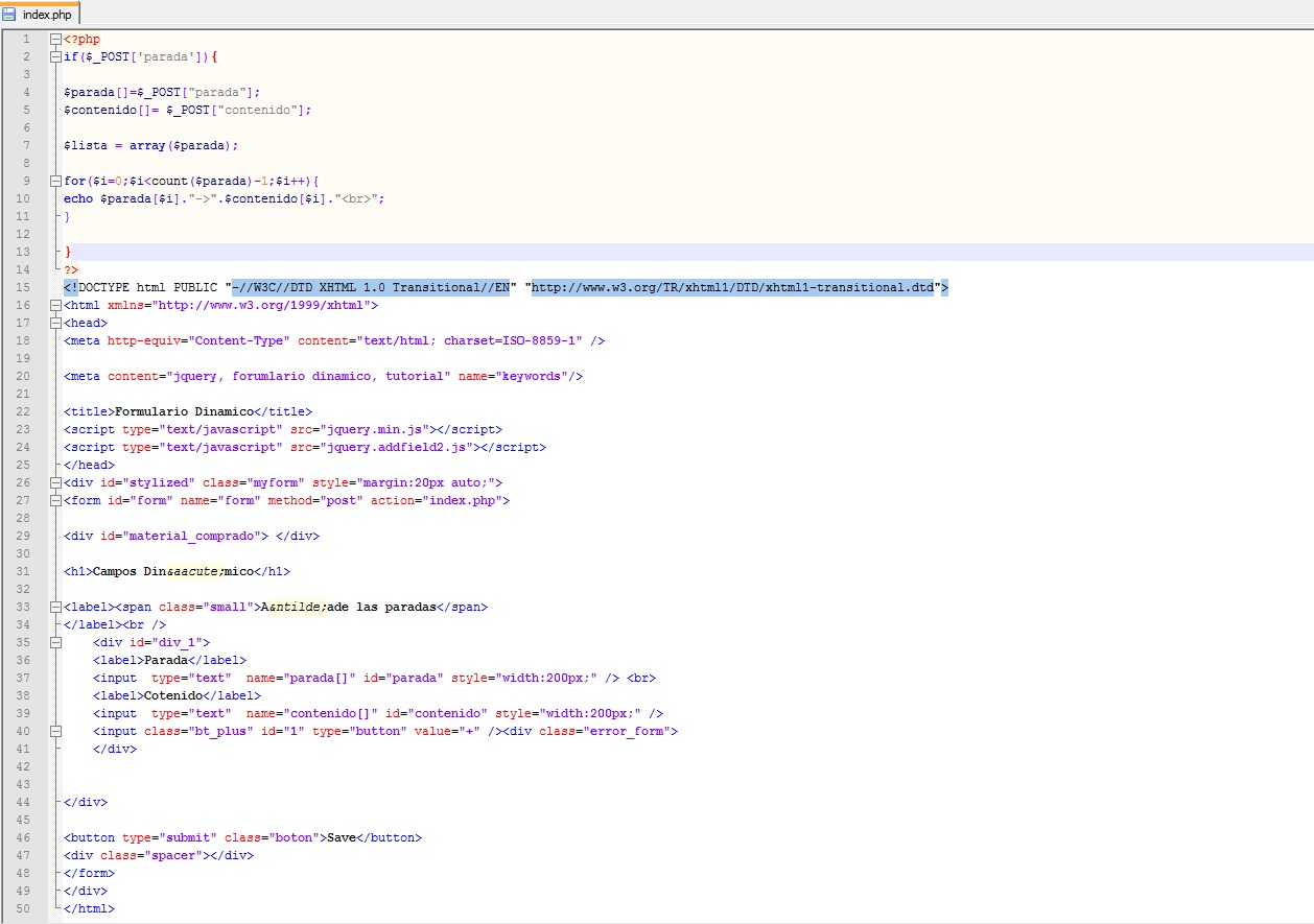 Agregar Campos Dinámicos con Php y Jquery con Arrays ~ JL Sistemas Agregar Campos Dinámicos con Php y Jquery con Arrays ~ JL Sistemas