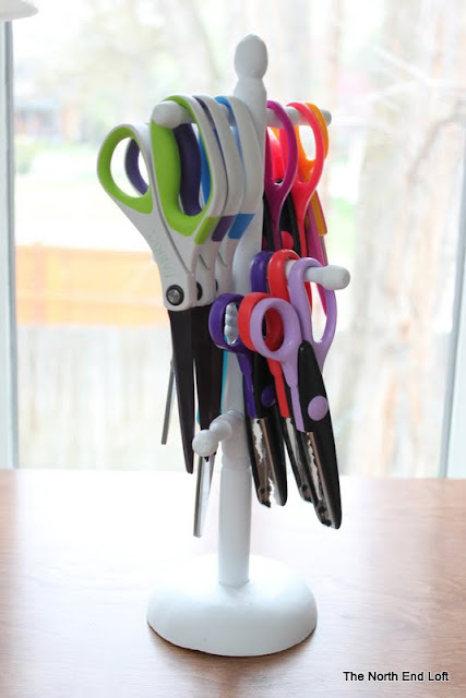 The North End Loft: Scissors Storage