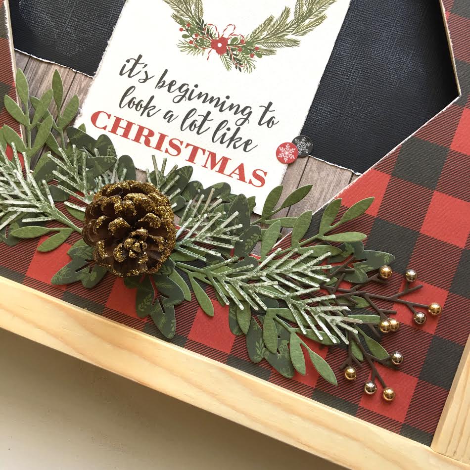 For the Love of Paper: Christmas Frame Decor