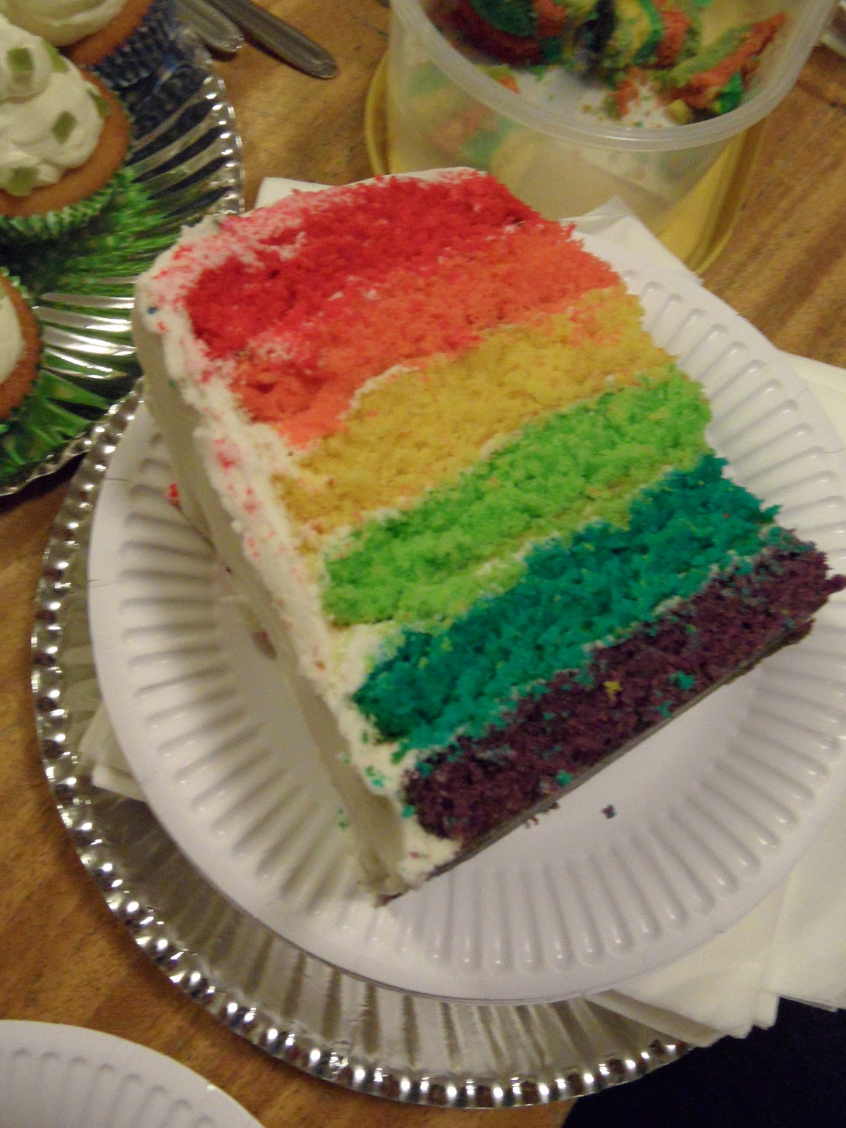 Cambridge Cake'n'Bake Club: Stacey's Rainbow Birthday Cake (of doom!!)