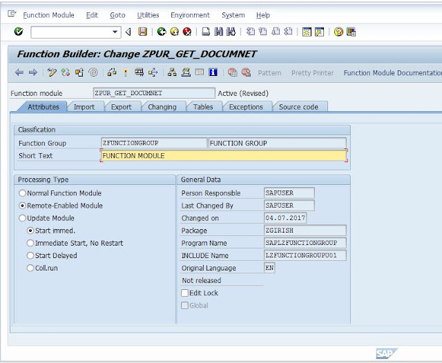 Rfc In Function Module ~ Sap Tutor