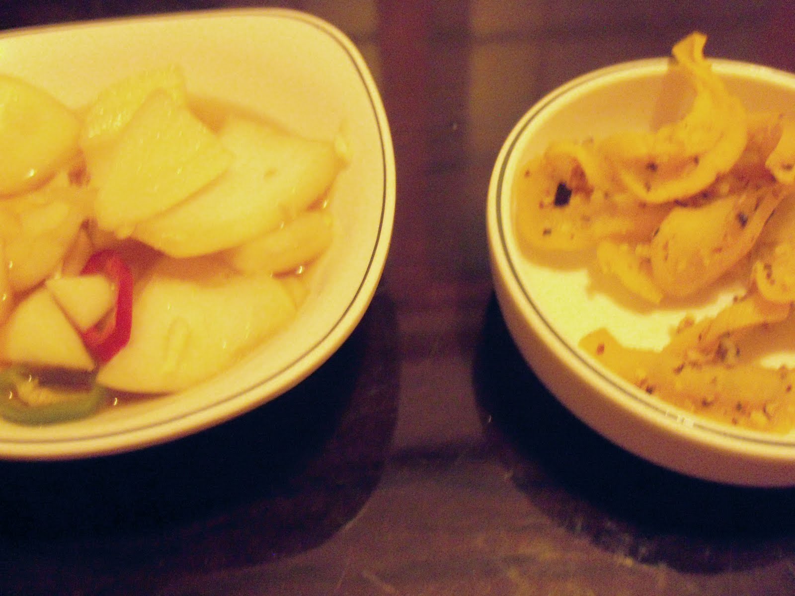 bucketful of happy: Shriveled Yellow Things: Our First Food Adventure