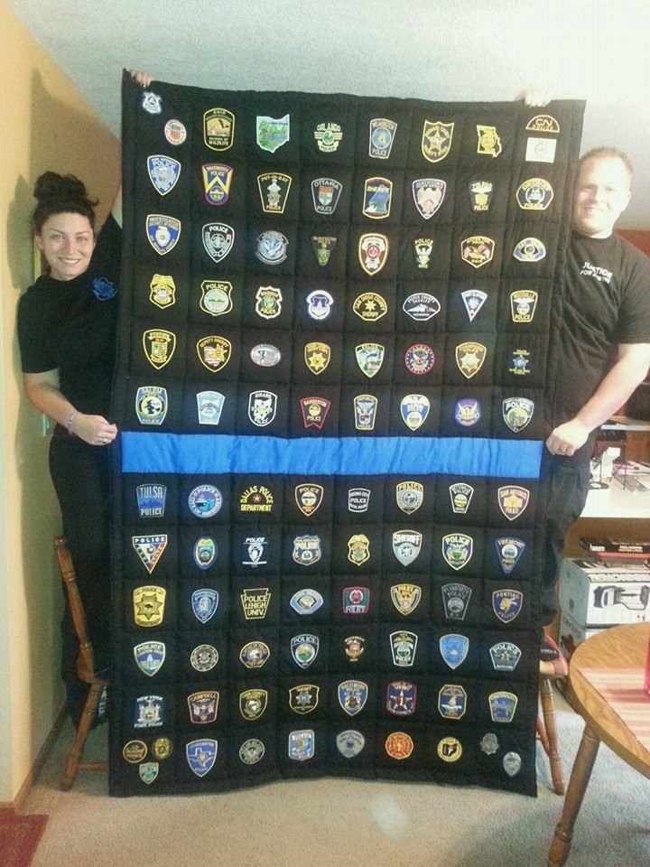 Thin Blue Line Quilt Project: It's Finally Done!