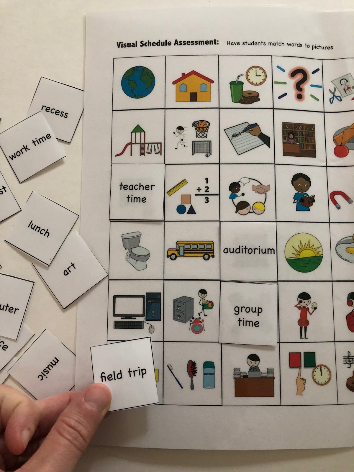 Autism Tank: Classroom Set-Up: Visual Schedules