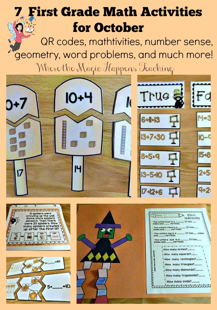 October Math Stations, a freebie, and TONS of deals! - Where the Magic ...