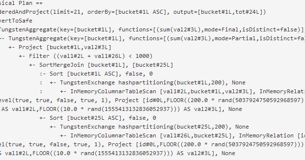 External Table: Apache Spark 2.0 Performance Improvements Investigated ... External Table: Apache Spark 2.0 Performance Improvements Investigated ...