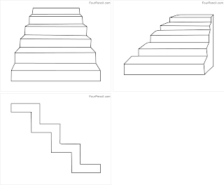 Four Coloring: Free printable Stair coloring pages for kids