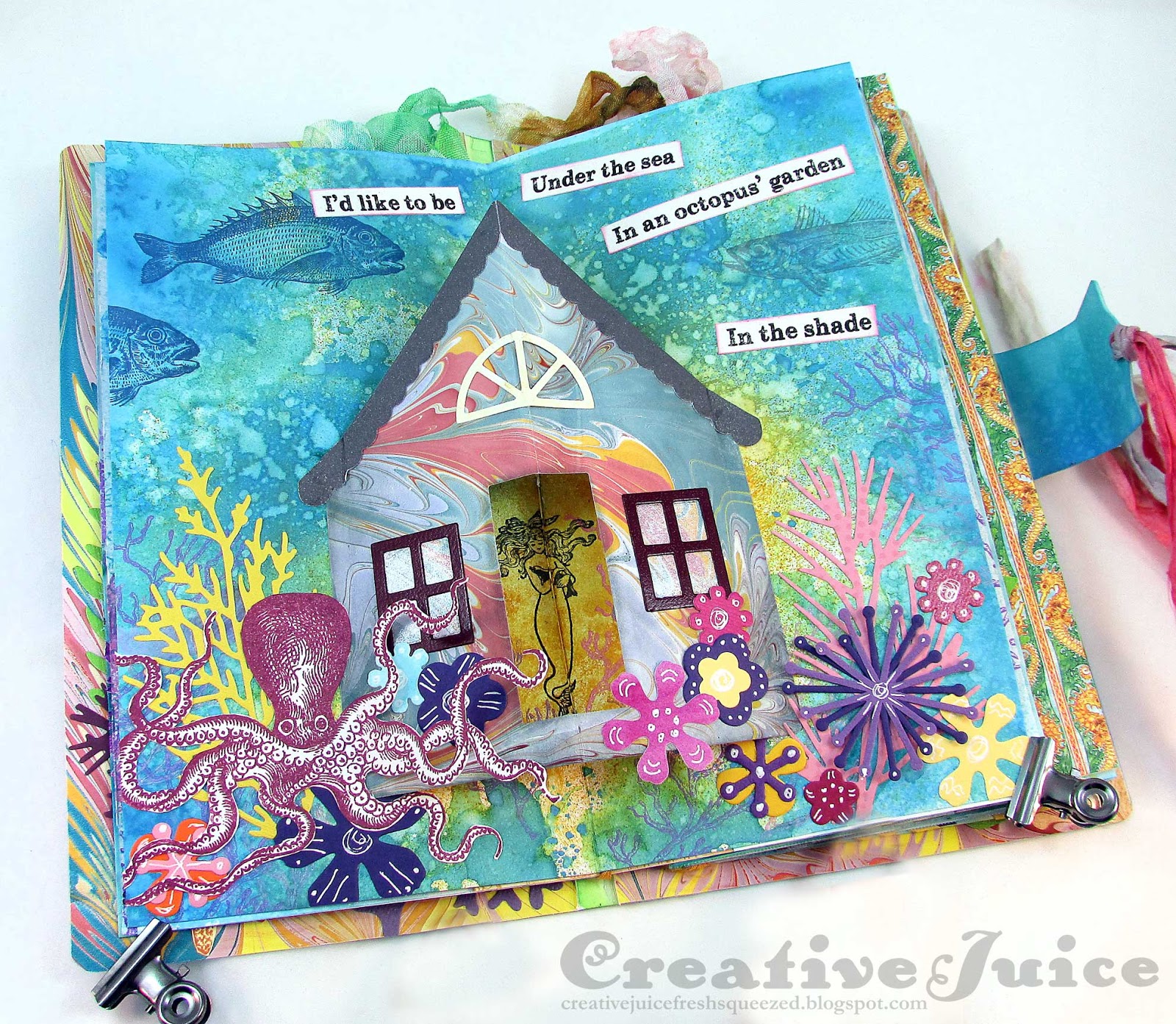 Creative Juice: July Journals with Eileen Hull – Be A Mermaid