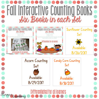 Fall Interactive Counting Books - Glimmers of Learning