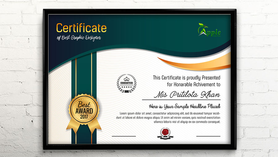 Certificate Template Design Photoshop CC Tutorial