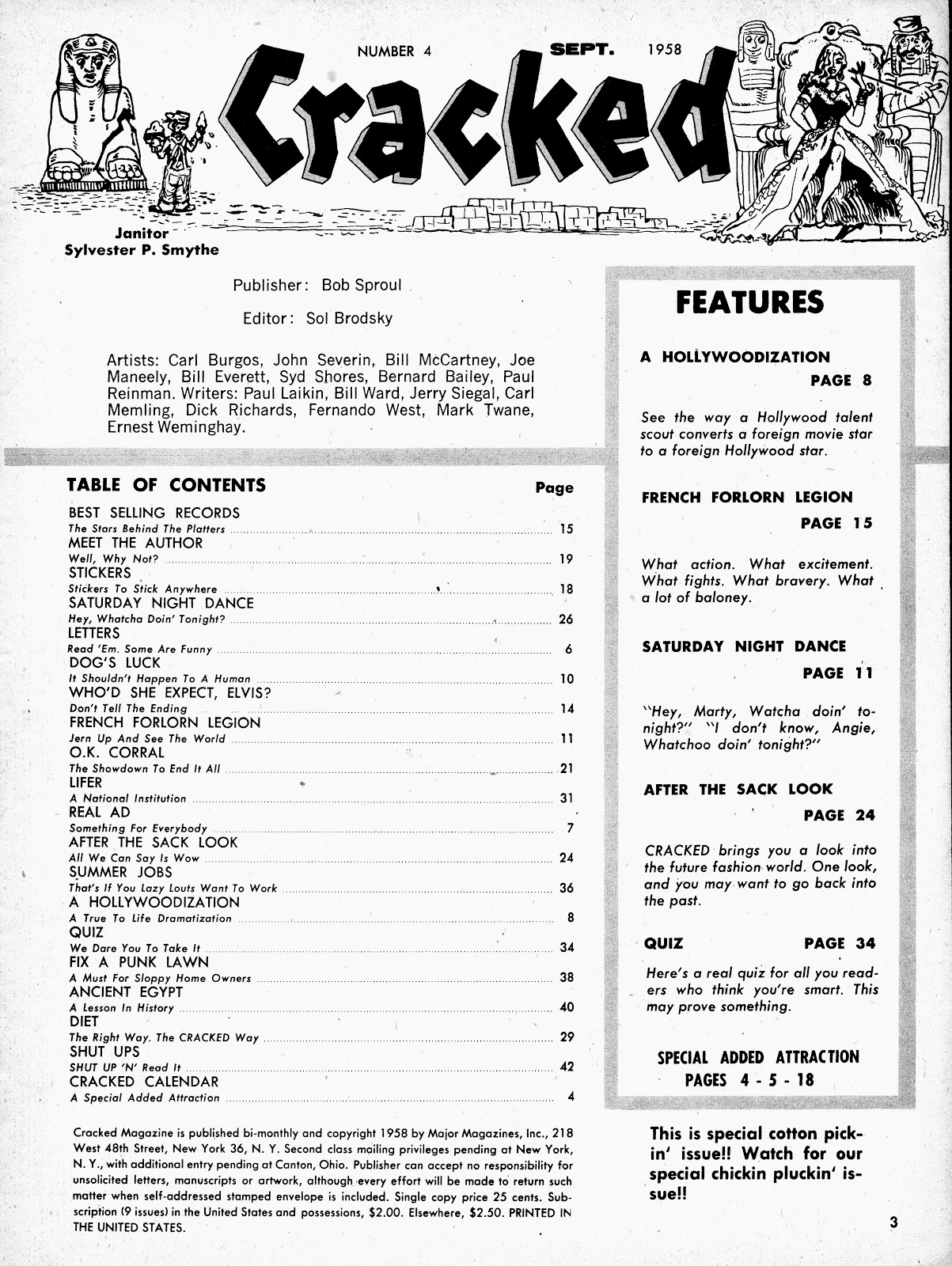 Cracked Magazine and Others: Cracked Magazine #4