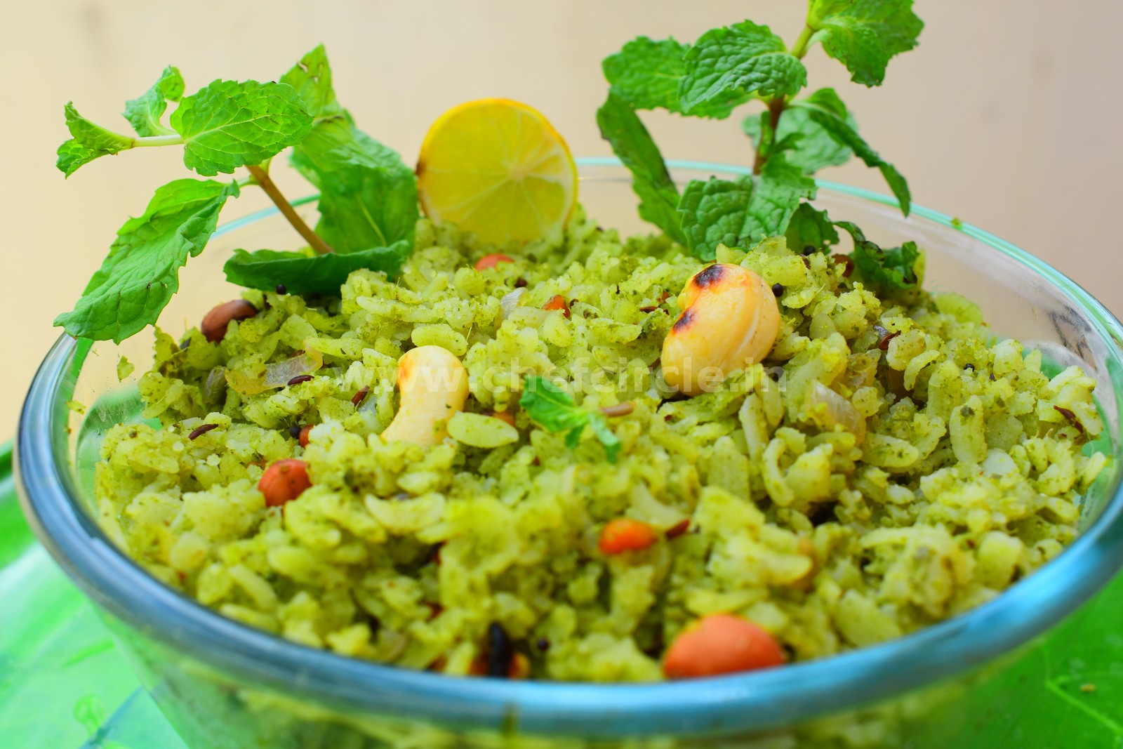 Green Masala Poha|Poha variety|Breakfast Recipe|How to make Green ...