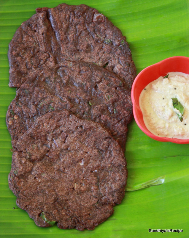 Sandhiya's Cookbook: Ragi Roti | Kezhvaragu Adai | Finger millet Roti