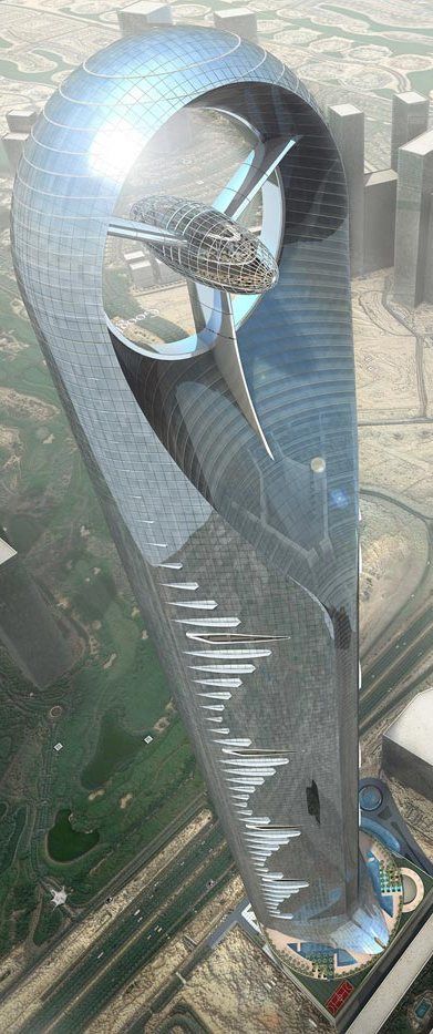Anara Tower, Dubai, UAE by Atkins Design Studio - 125 floors, height ...