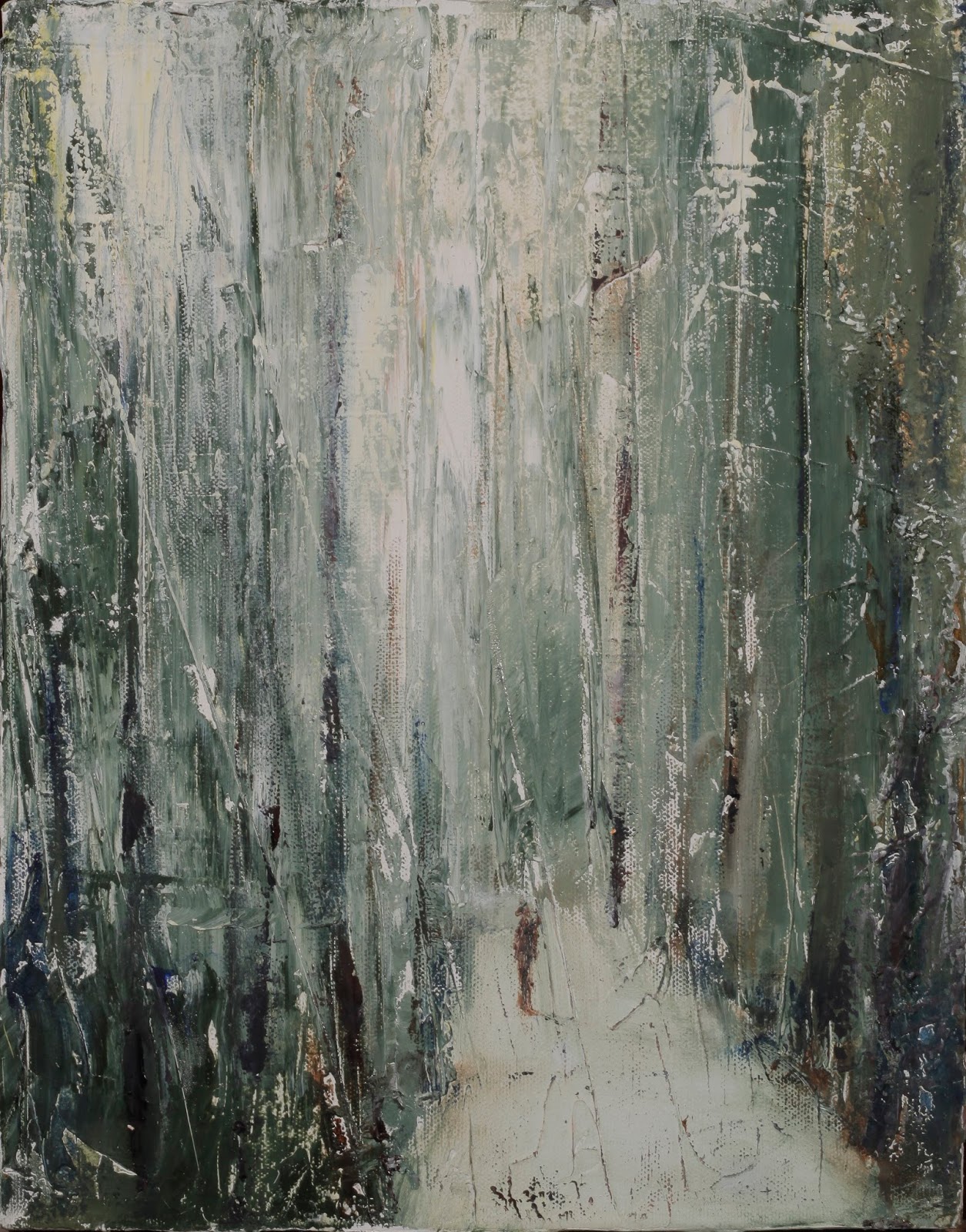 John Wilson Fine Art: "Solitude" Original Abstract Oil Landscape ...