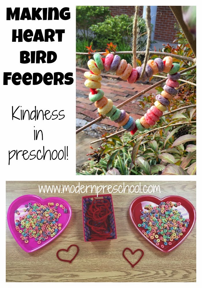 Being Kind in Preschool {kindness quilt & bird feeder}
