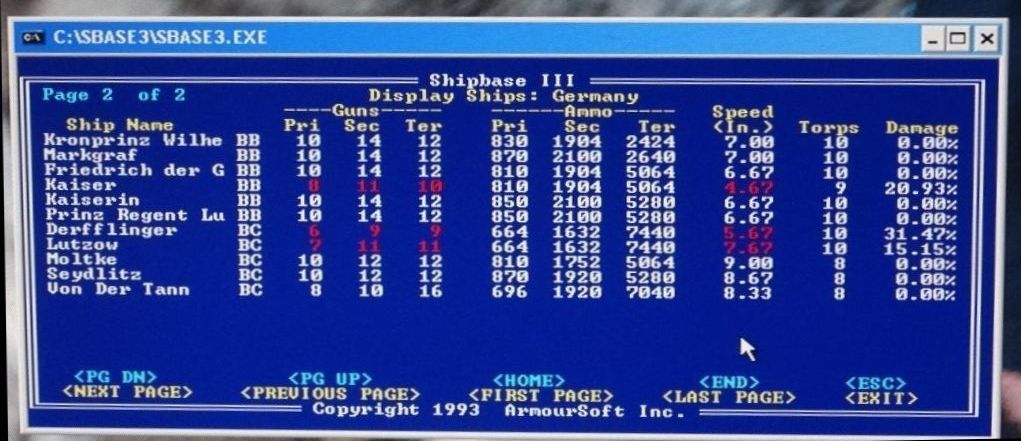 abc wargamers: ShipBase III Naval Computer rules from 1993