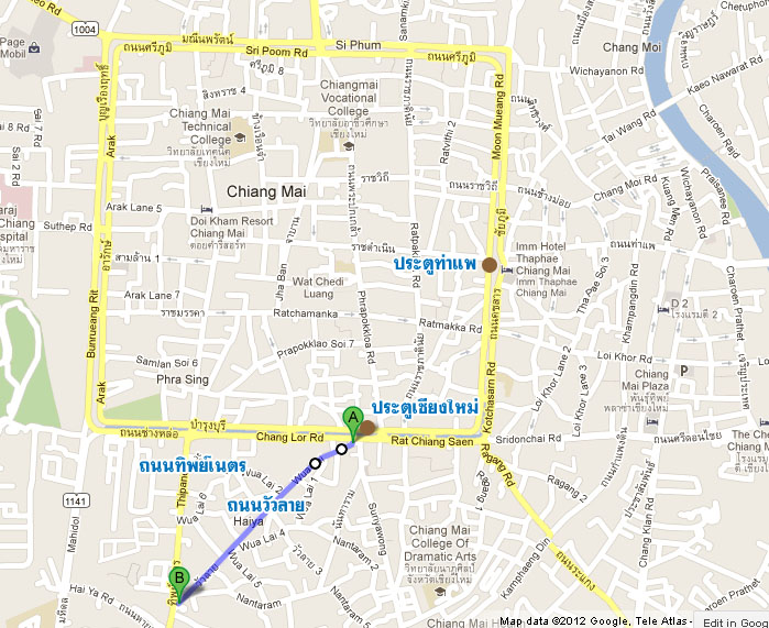 Chiang Mai Tourism: Chiang mai tourism Map