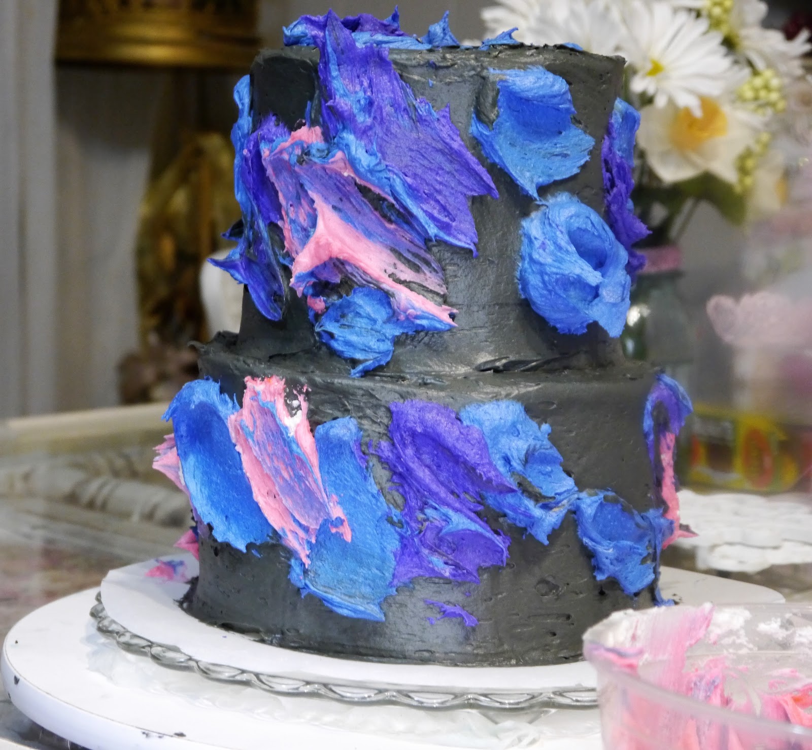 Suzy Homefaker: Galaxy Cake with Planets inside!! Solar System Birthday ...