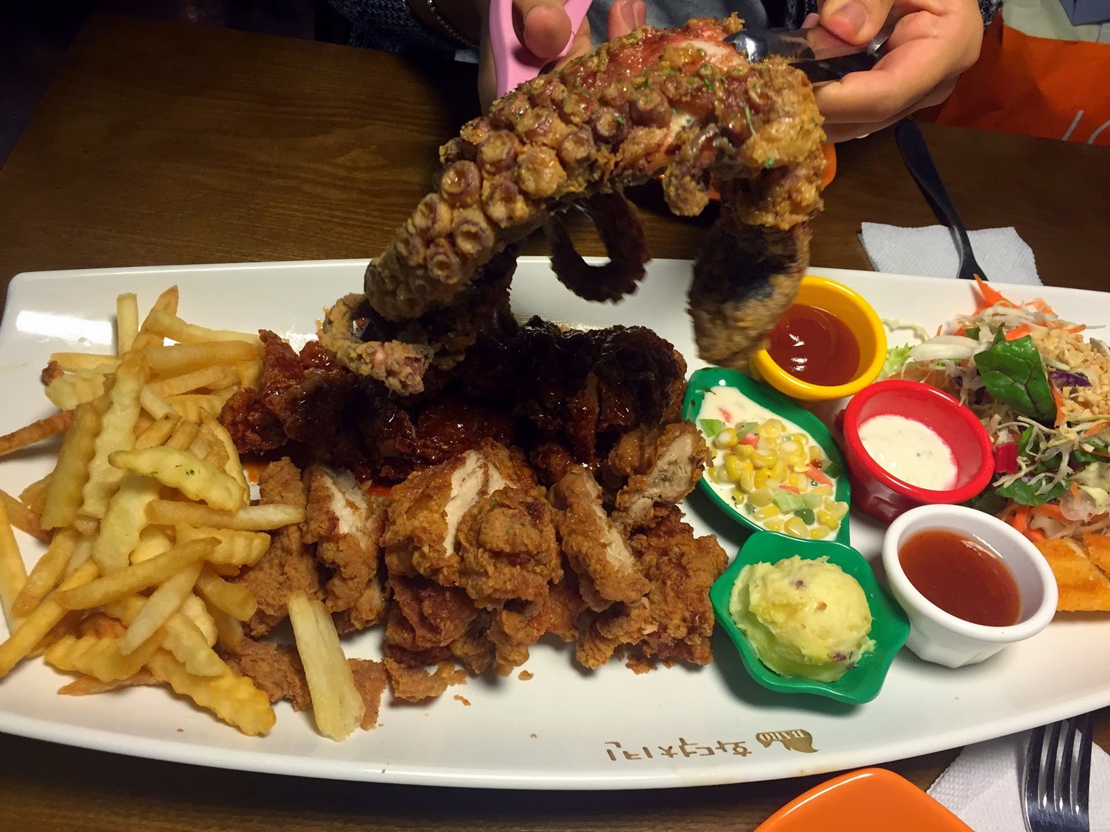 All about Hongdae in Korea: Octopus & Chicken