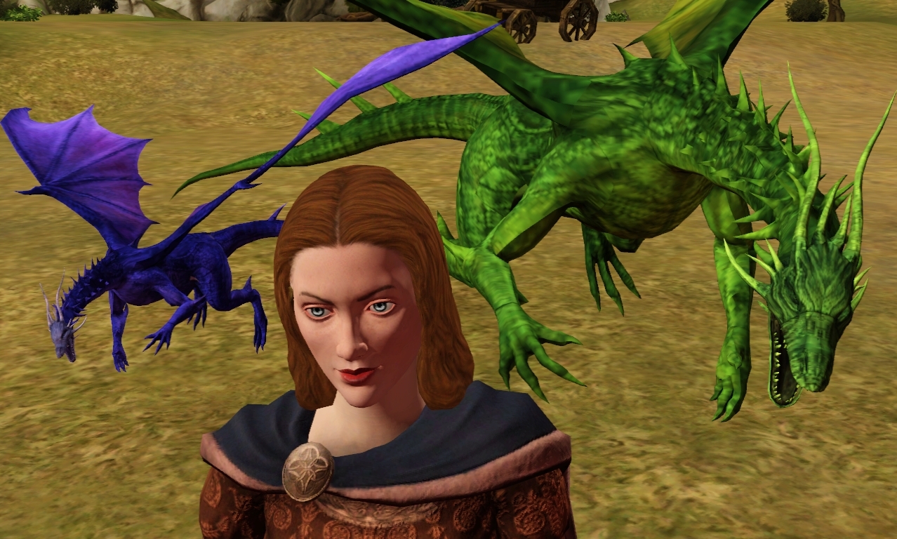 Загрузки для Sims Medieval : Dragon(s) on the shoulder by CSItaly - for ...