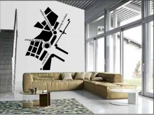 Neo arquitecturaymas: Mapas para decorar paredes