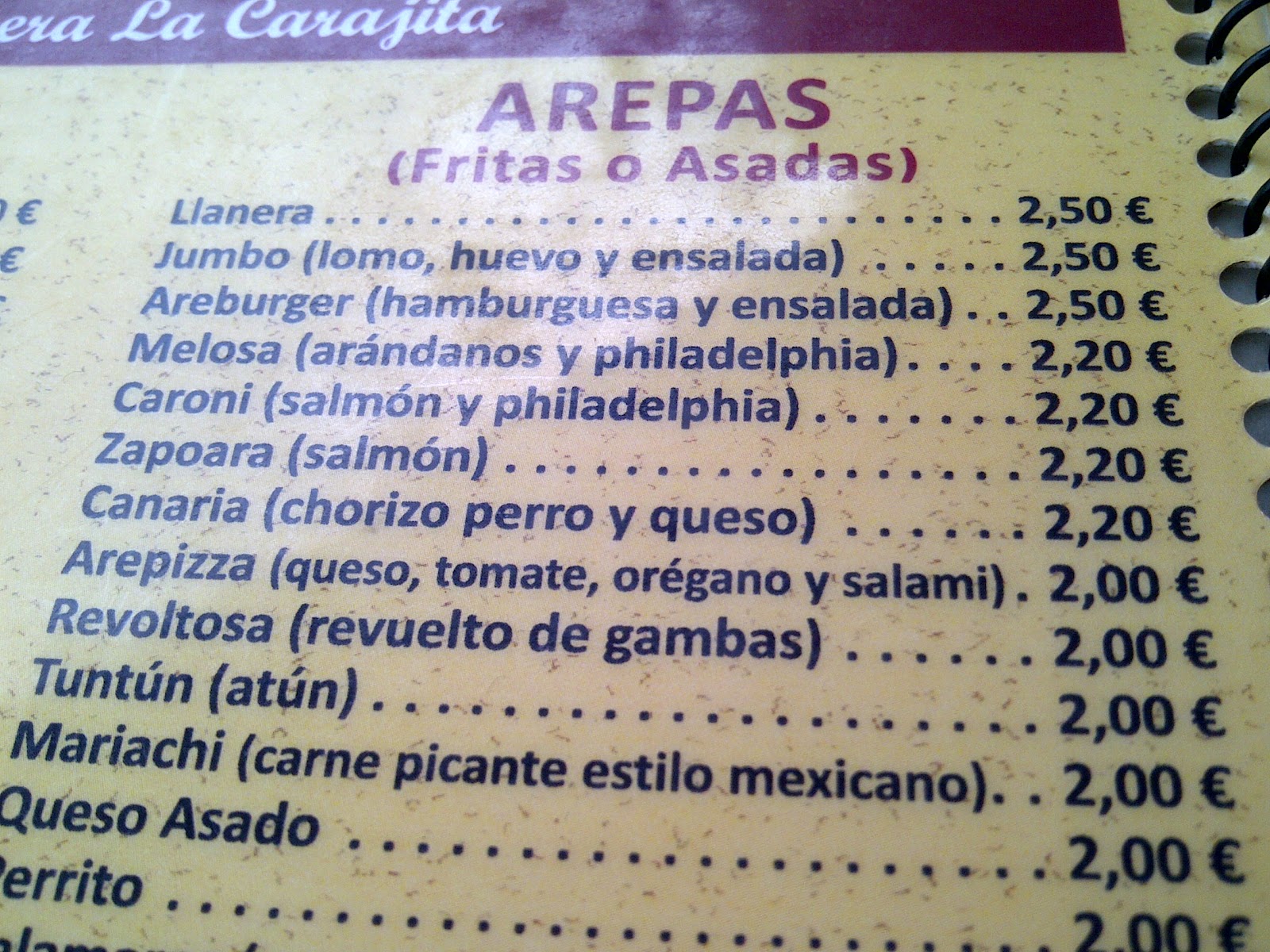 Papad Chai: Venezuelan Cuisine at Carajita