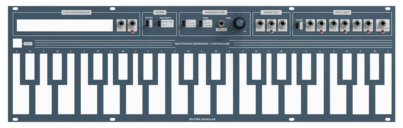 MATRIXSYNTH: SPUTNIK MODULAR MULTI-TOUCH KEYBOARD CONTROLLER
