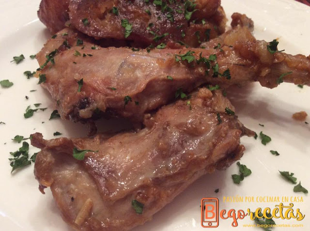 Conejo al ajocabañil | BEGORECETAS