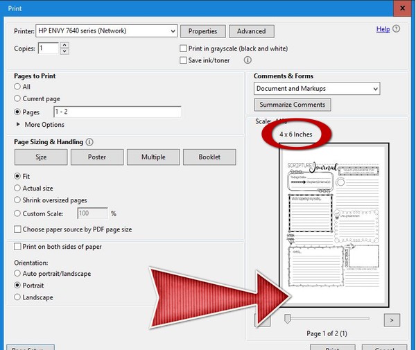 How to RESIZE A PDF & PRINT SMALLER @ Home! - My Computer is My Canvas