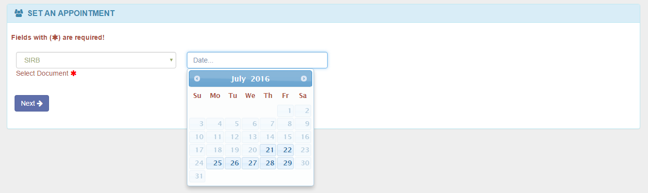 Procedure How to Set An Appointment thru the MARINA ONLINE APPOINTMENT ...