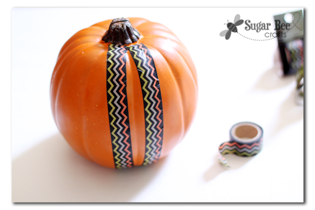Washi Tape Pumpkin - Sugar Bee Crafts