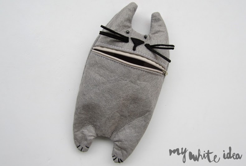 CAT PENCIL CASE DIY (Republished) | MY WHITE IDEA DIY