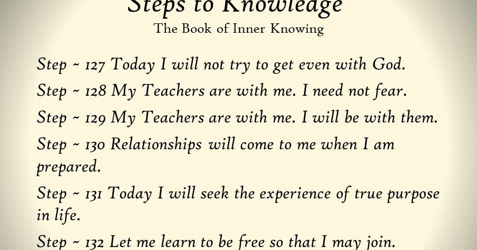 Steps to Knowledge: The Book of Inner Knowing ~ Spiritual Practices ...