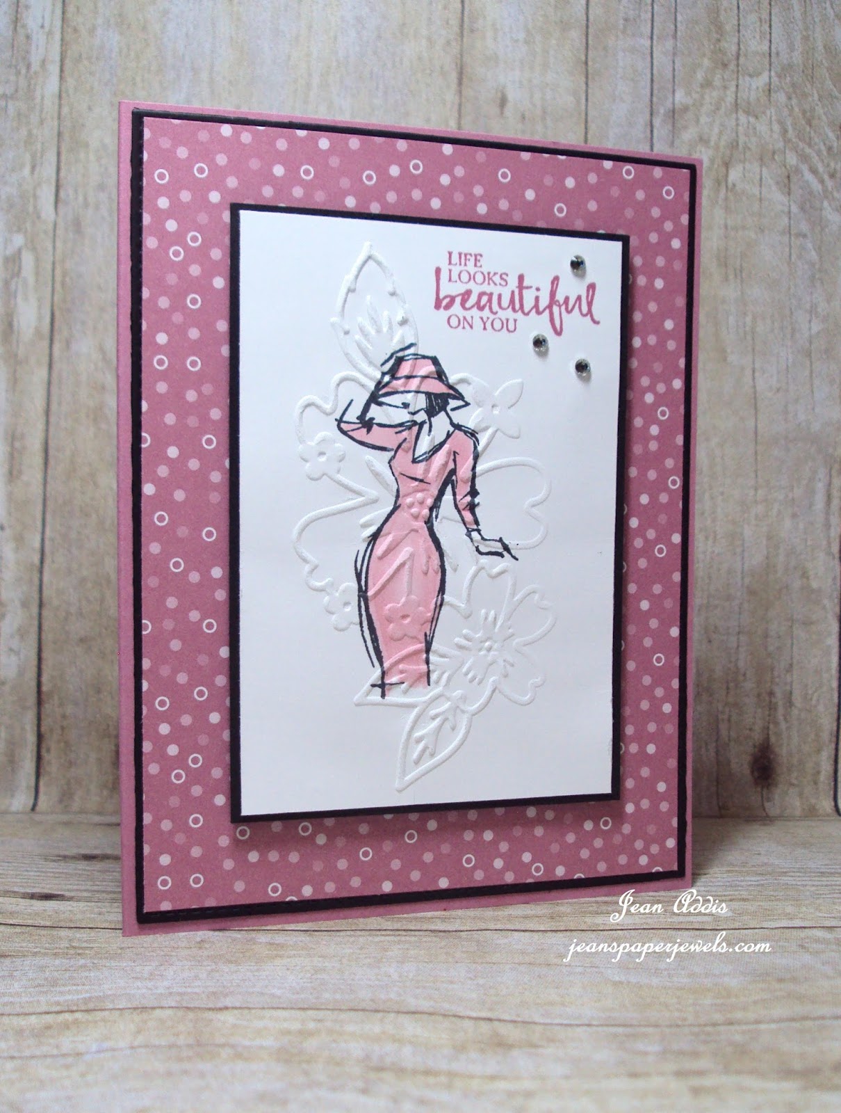 Jean's Paper Jewels: Stampin' Up! Beautiful You Card