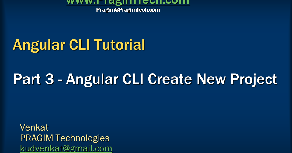 Sql Server Net And C Video Tutorial Angular Cli Create New Project Slides