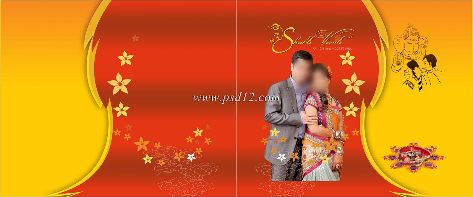 50+ Best Modern Wedding Album Cover PSD Designs & Templates - PSD12