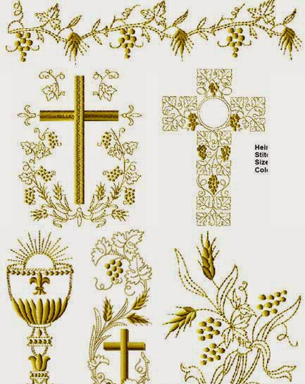 Dreams Free Embroidery: Christ Cross Cristian Church Free Embroidery