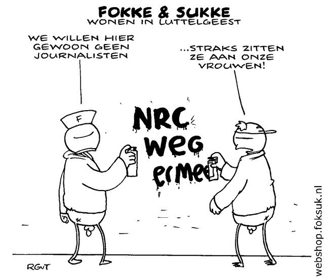 AartDekker: CARTOON / NRC / VLUCHTELINGEN: Fokke & Sukke Wonen in ...