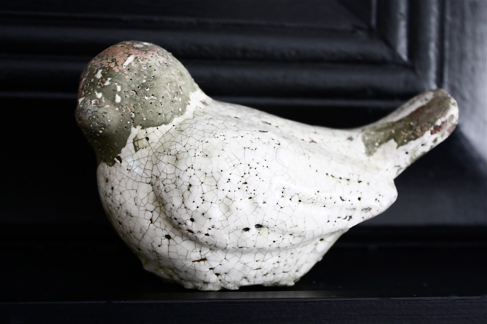 The Yellow Cape Cod: Spring Decor~Chippy Terracotta Birds