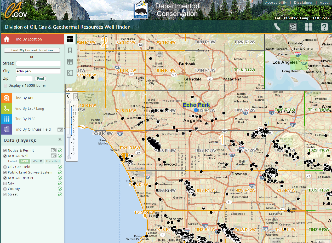 Active Oil Wells in LA County