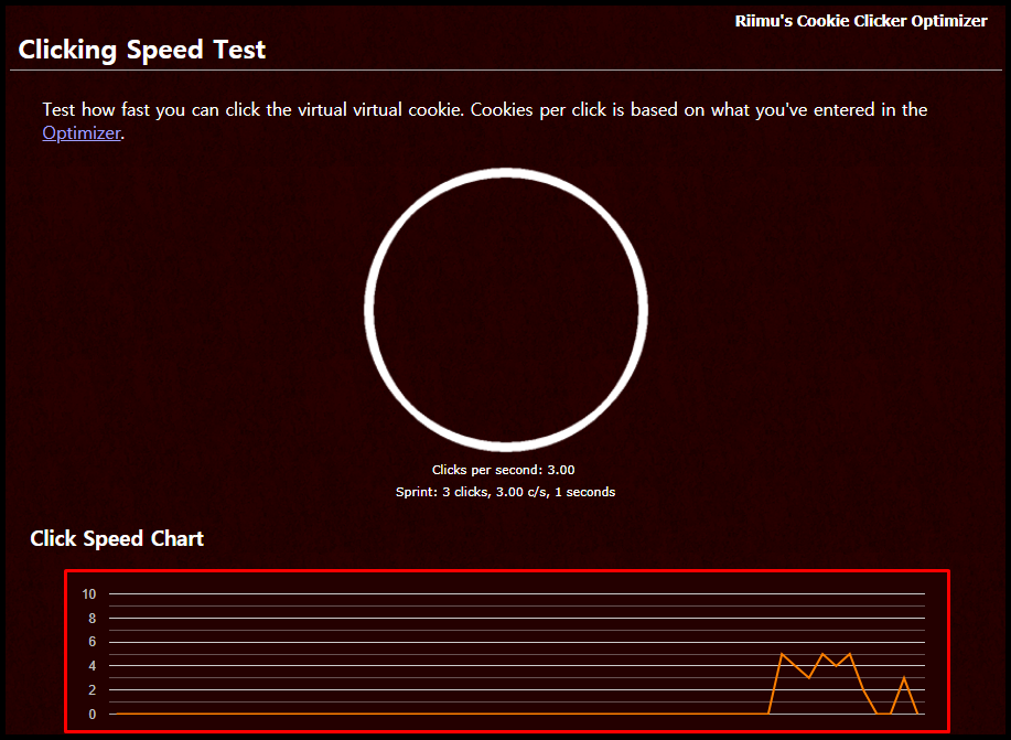 온라인에서 마우스 클릭 속도를 테스트 할 수 있는 사이트 Clicking speed test