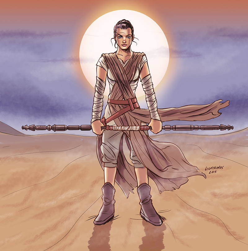 Geek Art Gallery: Fan Art Round-Up: Rey