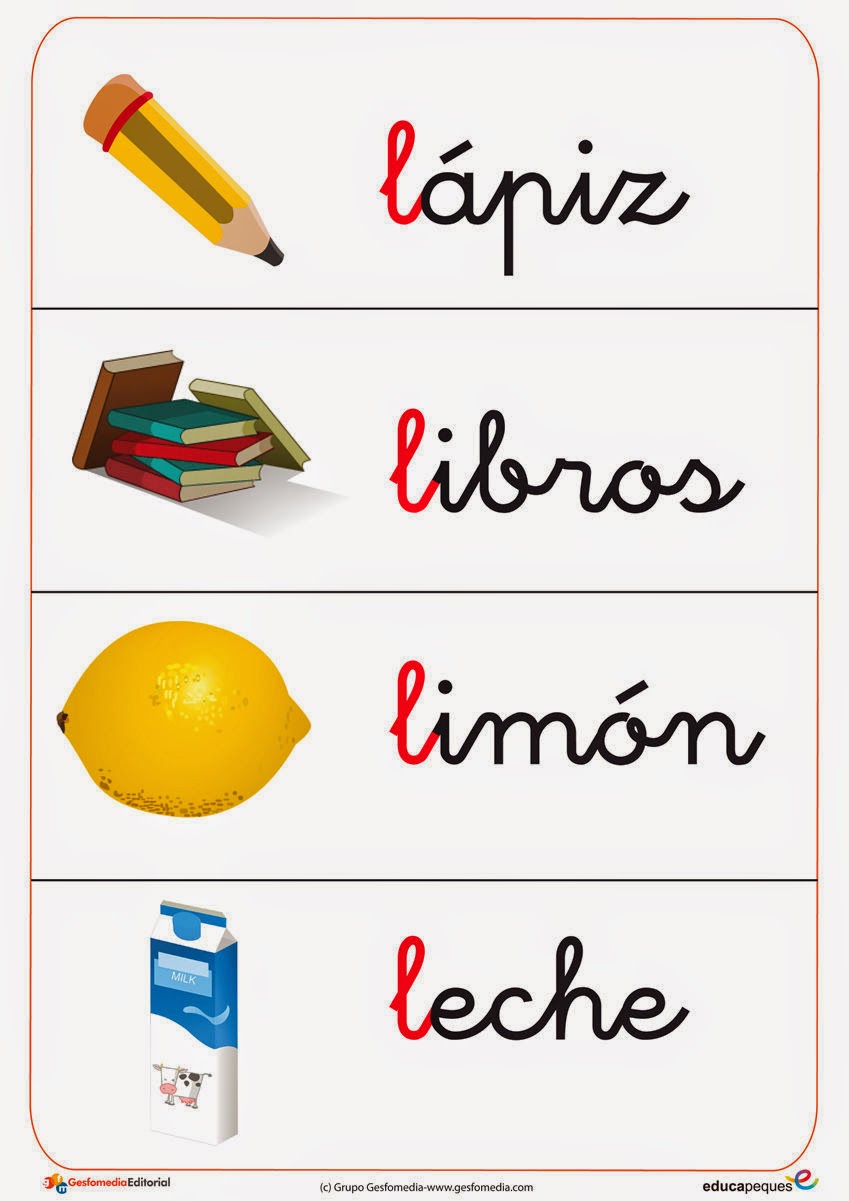 Vocabulario en imágenes. Maestra de Infantil y Primaria.: Vocabulario ...