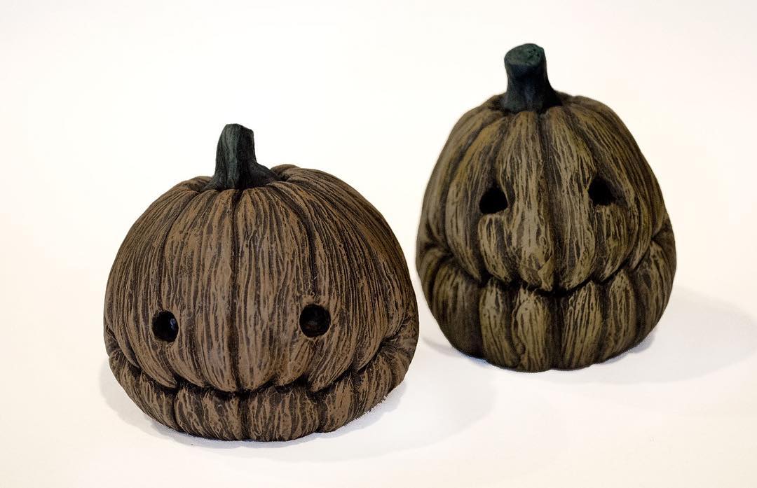 The Blot Says...: Halloween Pumpkin Resin Figures by Vanessa Ramirez
